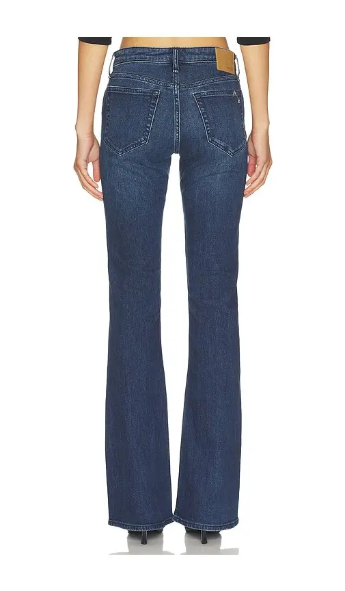 Rag & Bone Kinsley Low Rise Full Bootcut Jeans - Blue