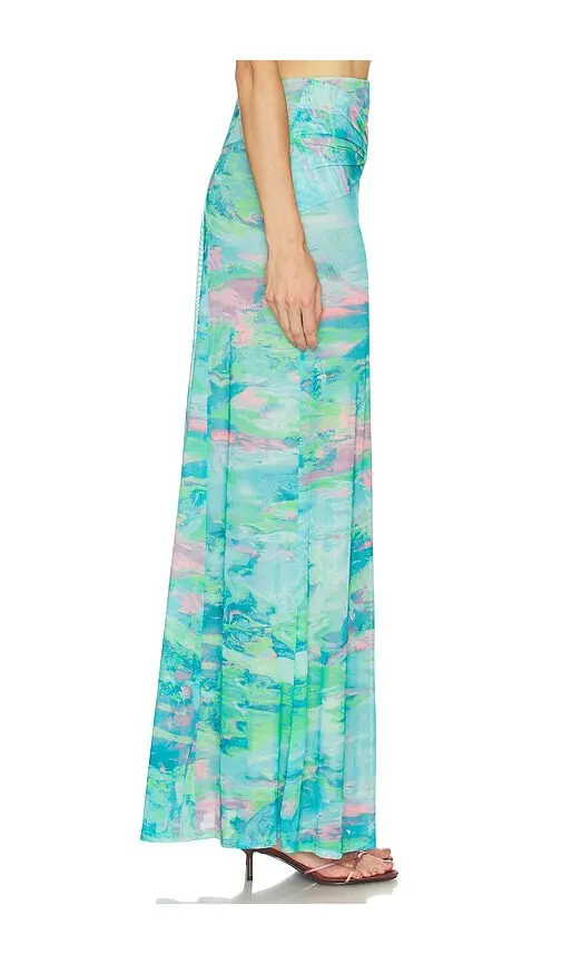 AFRM Maxi Skirt With Knot Detail - Teal