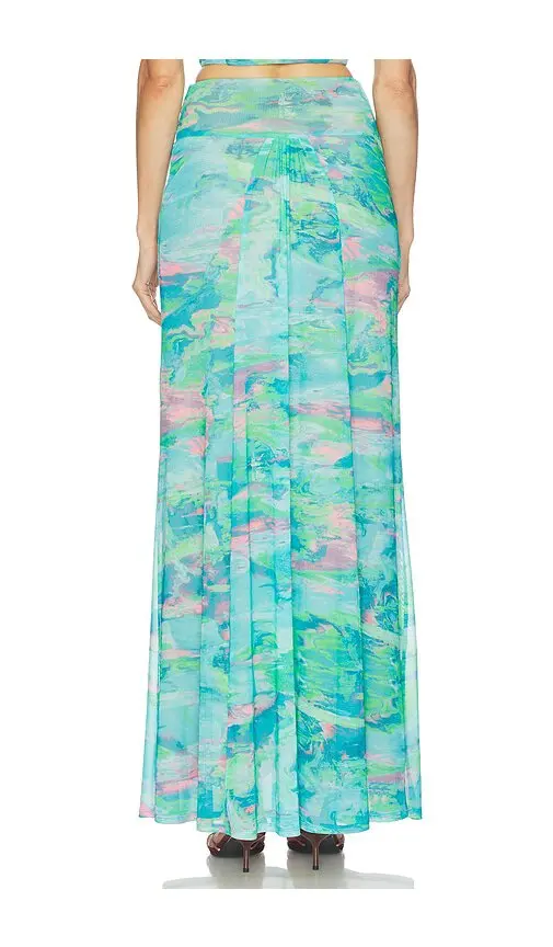 AFRM Maxi Skirt With Knot Detail - Teal