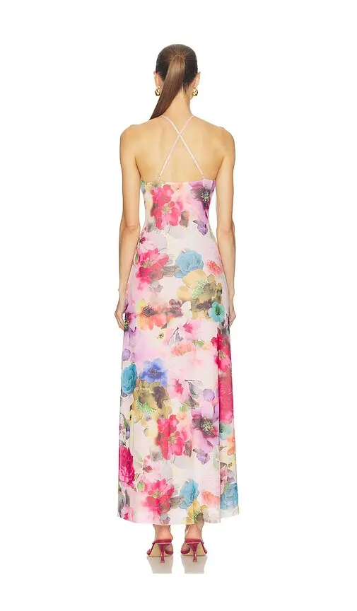 AFRM Romy Floral Print Maxi Dress - Pink