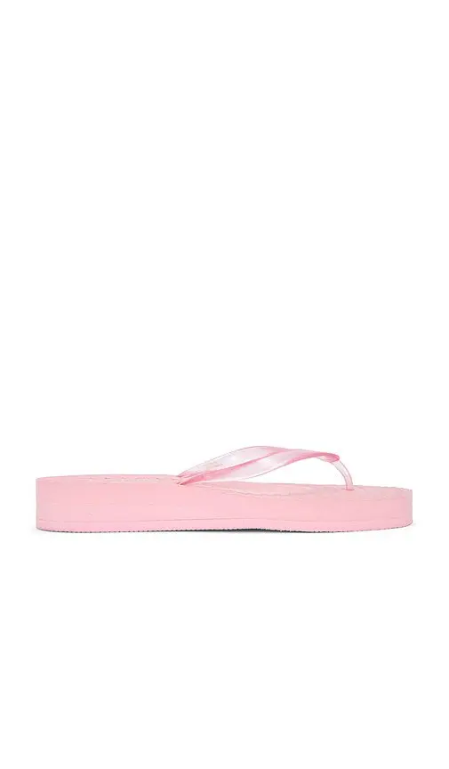 VELOUR Tapered Platform Flip Flop - Pink