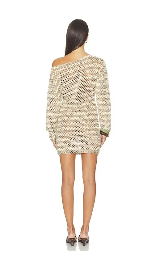 AFRM Samantha Crochet Knit Mini Dress