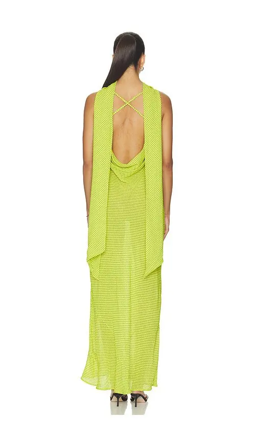 AFRM Cheryl Dress With Draped Scarf Detail