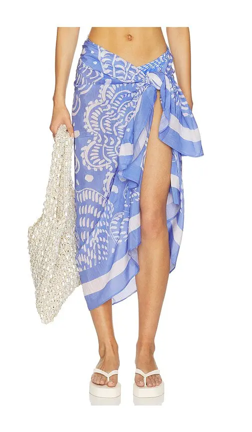 VITAMIN A Samara Sarong - Blue