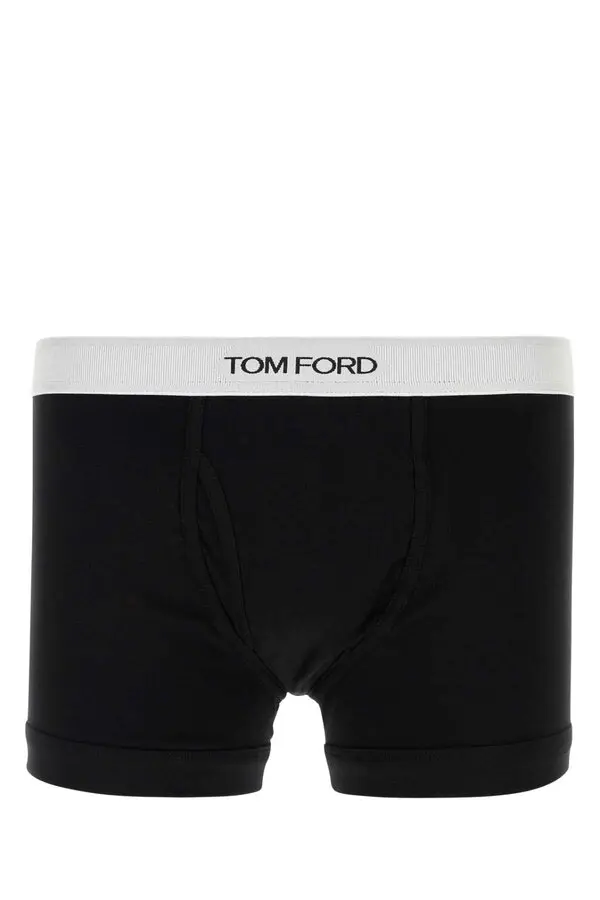 TOM FORD Stretch Cotton Boxer Set - Black