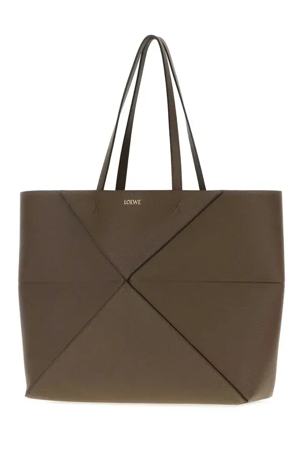 Loewe Leather Large Shopping Bag - Brown