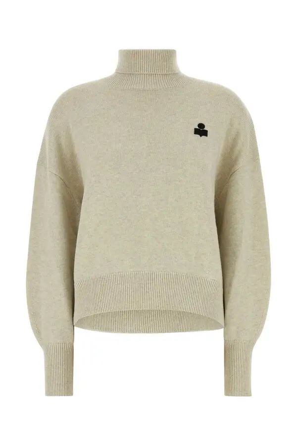Isabel Marant Étoile Melange Cotton Blend Oversize Sweater - Brown