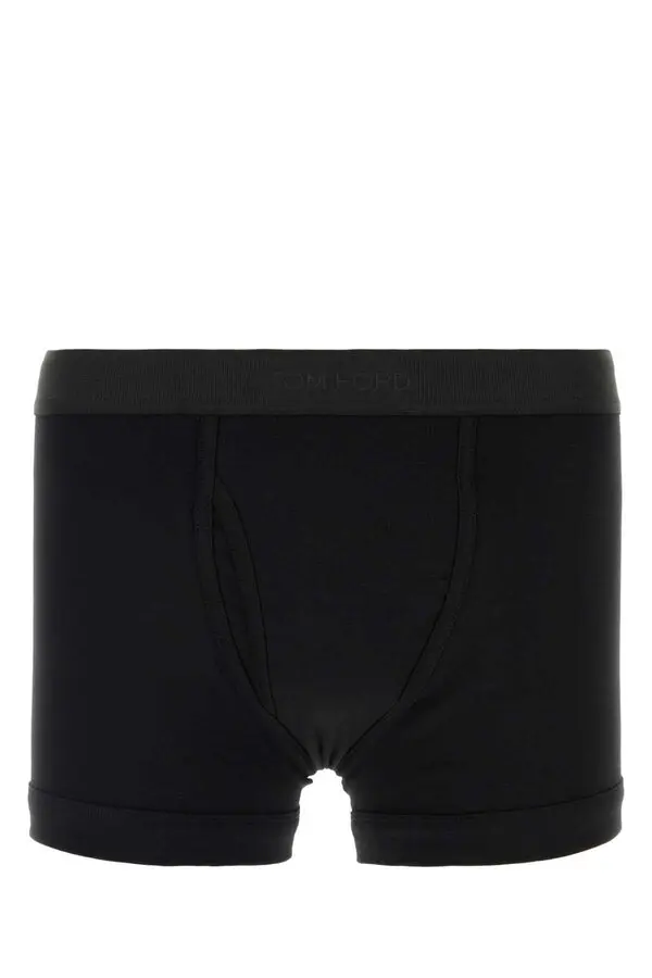 TOM FORD Stretch Cotton Boxer - Black