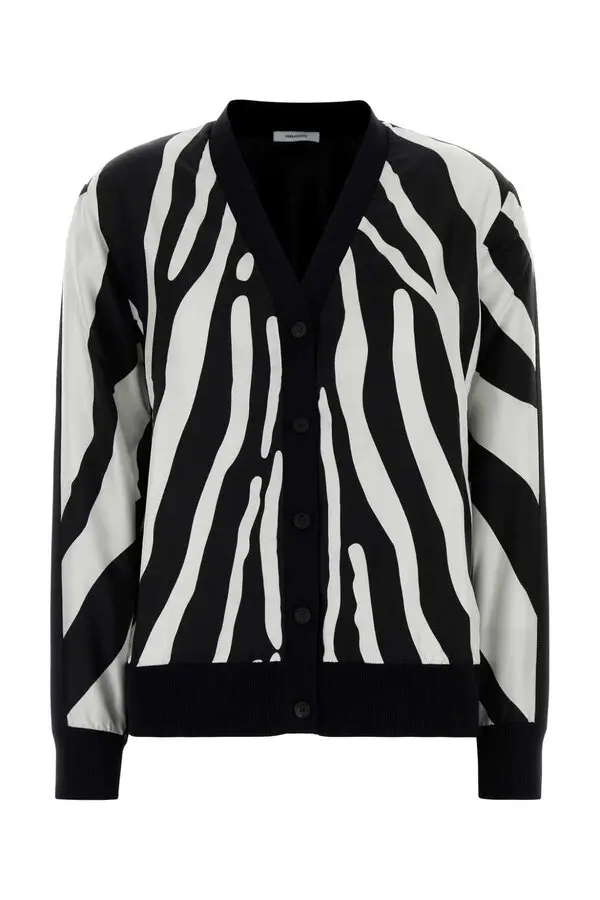 FERRAGAMO Salvatore Viscose Cardigan - Black