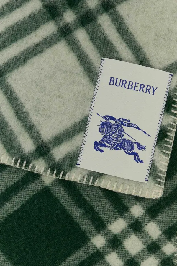 Burberry Embroidered Wool Scarf