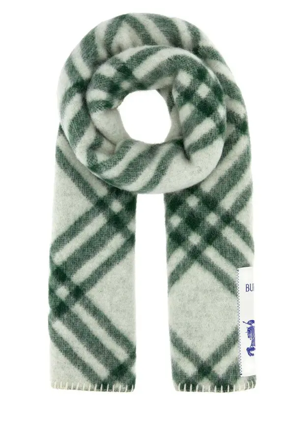 Burberry Embroidered Wool Scarf - Multicolor