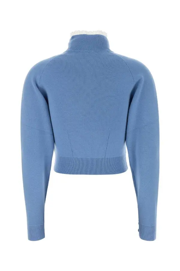 Chloé Cerulean Wool Sweater - Blue