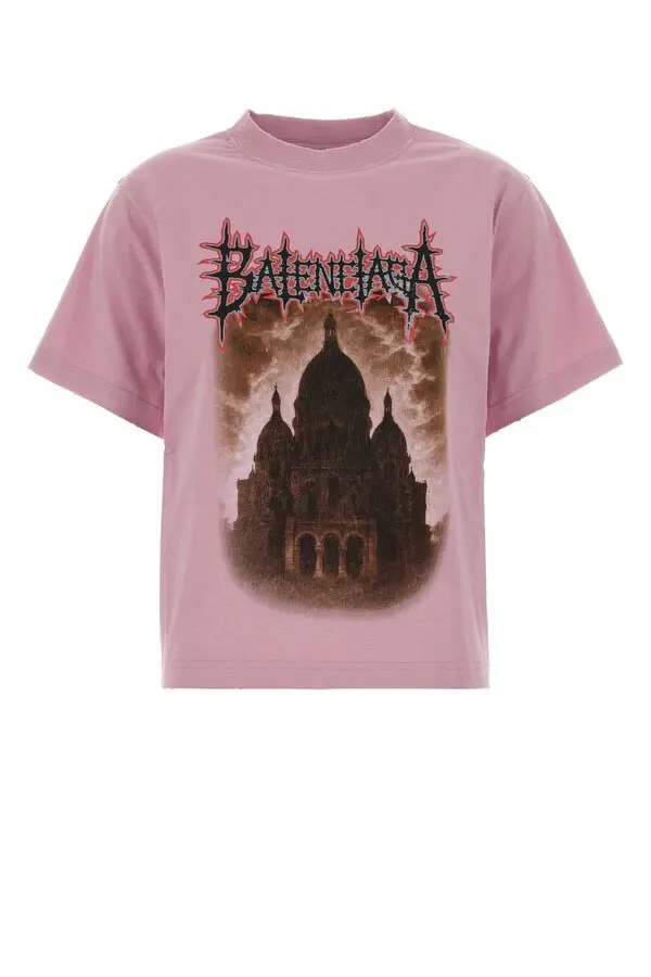 Balenciaga Cotton T-shirt - Pink