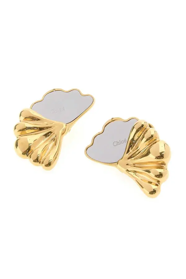 Chloé Metal Mirror Earrings
