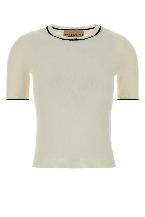 Valentino Garavani Ivory Wool Sweater - White