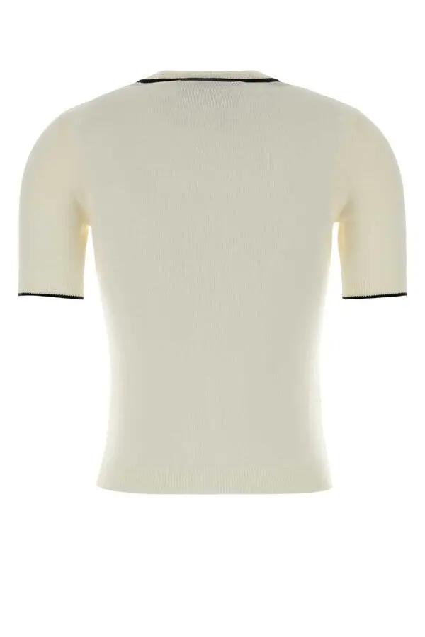 Valentino Garavani Ivory Wool Sweater - White