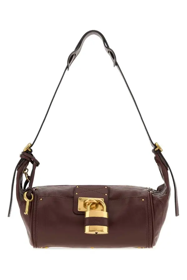 Chloé Leather Paddington Shoulder Bag - Red