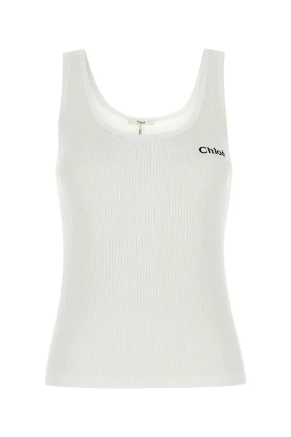 Chloé Cotton Tank Top