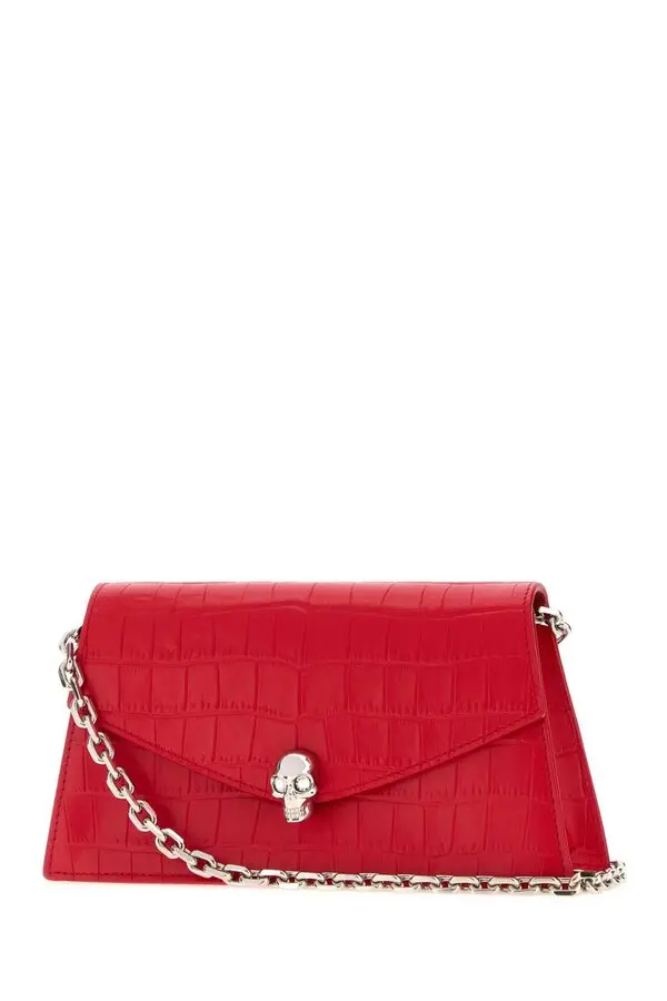 Alexander McQueen Leather Mini Skull Crossbody Bag