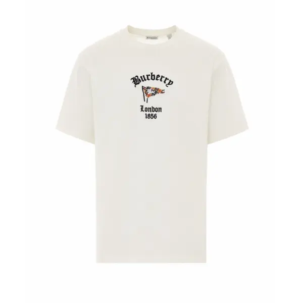 Burberry Check Flag T-shirt - White