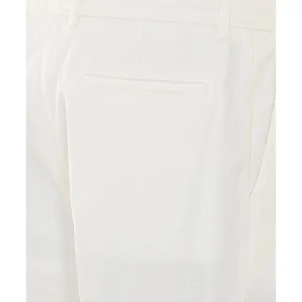 Brunello Cucinelli Cotton Pleated Straight-leg Trousers - White