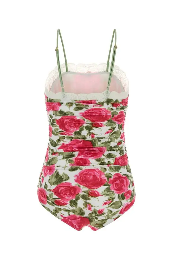 Chloé Printed Stretch Nylon Bodysuit