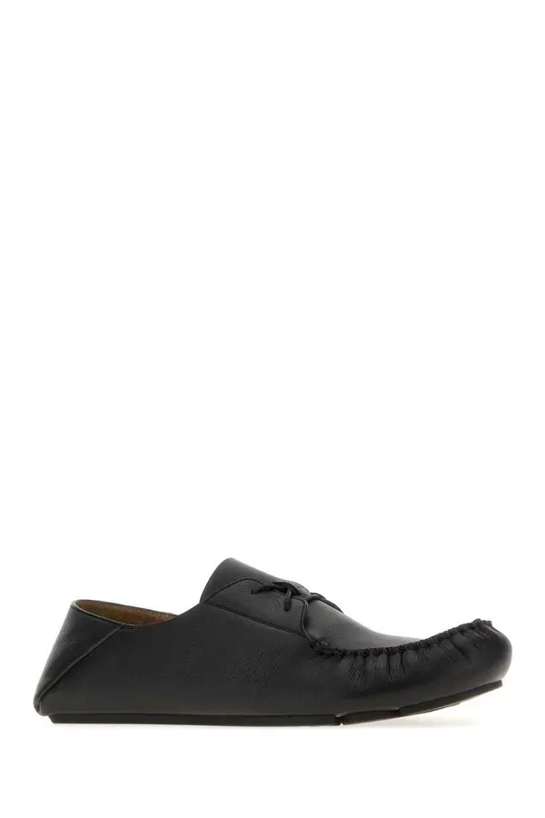 Loewe Leather Rambla Loafers - Black