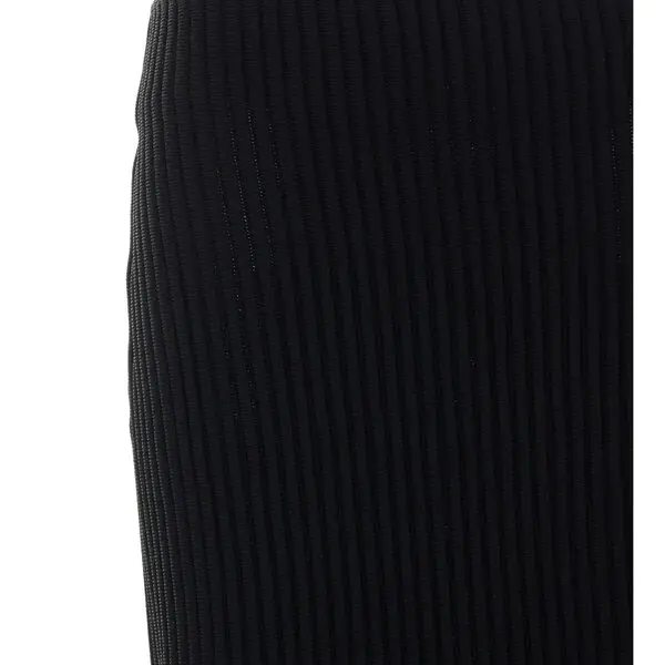 Alaïa Knitted Fringed Tube Skirt - Black