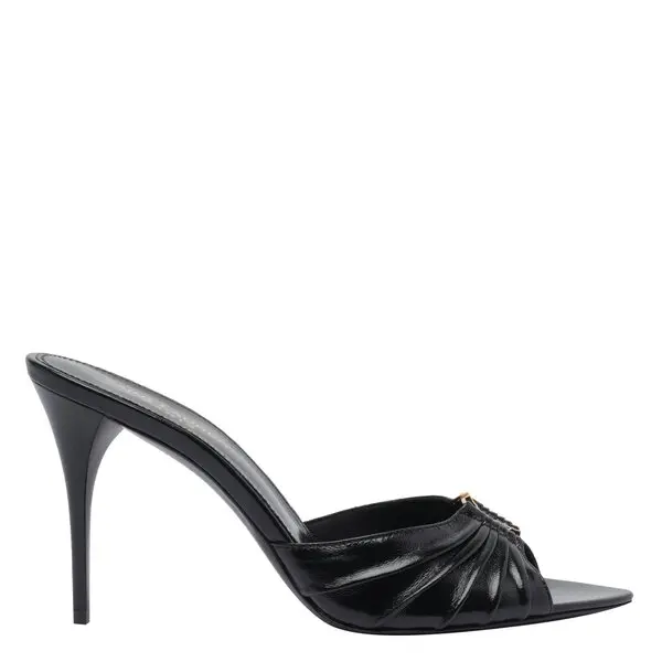 Saint Laurent Babylone Pump Mules - Black