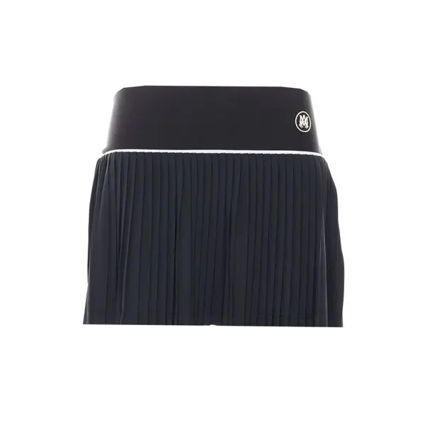 Amiri High-waist Pleated Skirt - Black