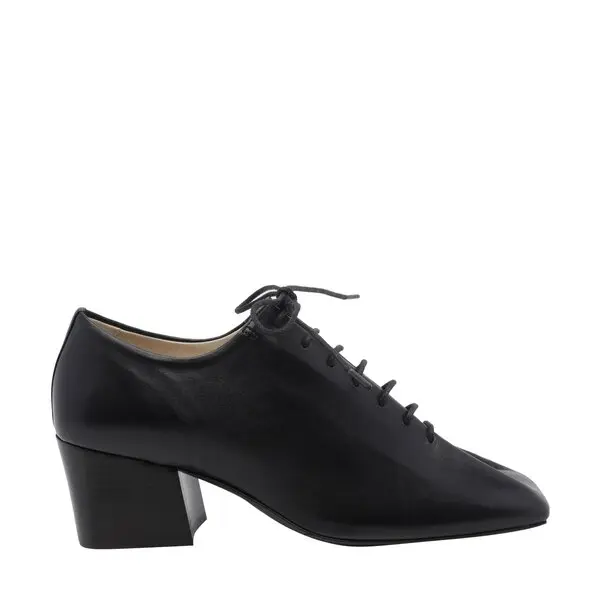 LEMAIRE Lemiare Souris Classic Derbies With 55mm Block Heel - Black