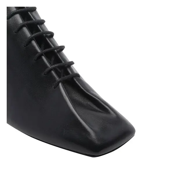 LEMAIRE Lemiare Souris Classic Derbies With 55mm Block Heel - Black