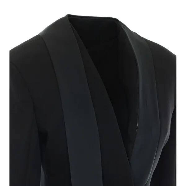 Attico Oversized Ribbon Shawl Lapel Blazer
