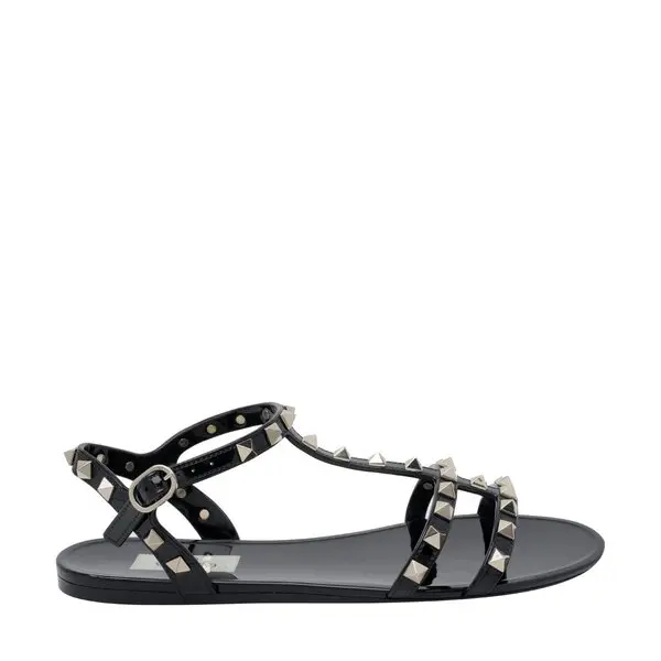 Valentino Garavani Rockstud Rubber Sandals - Black