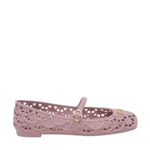 Valentino Garavani Scallops Motif Ondette Flats - Pink