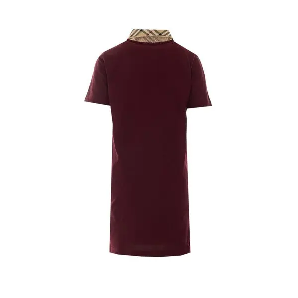 Burberry Polo Style Dress With Check Collar