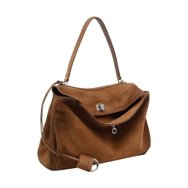 Balenciaga Medium Rodeo Suede Handbag