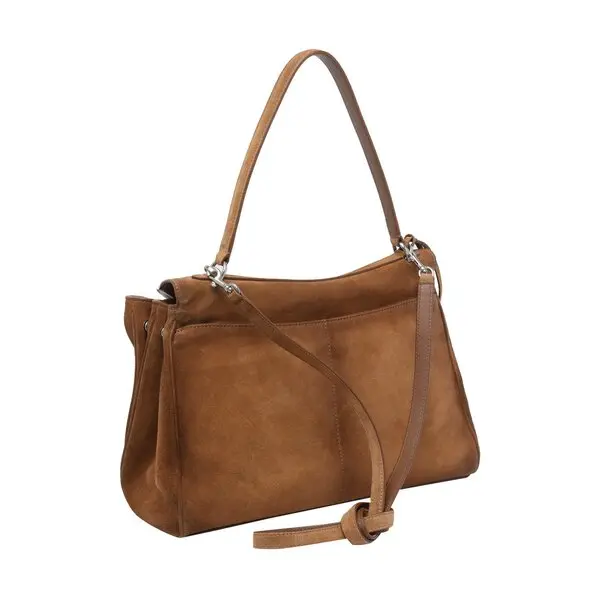 Balenciaga Medium Rodeo Suede Handbag - Cream