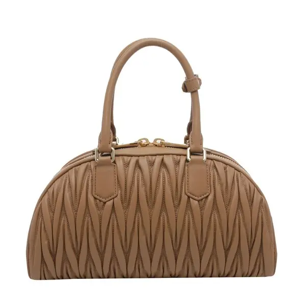 Miu Miu Arcadie Matelassé Shoulder Bag - Cream