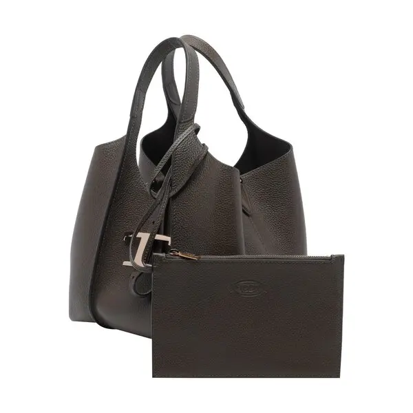 TOD'S Mini T Timeless Shopping Bag - Green