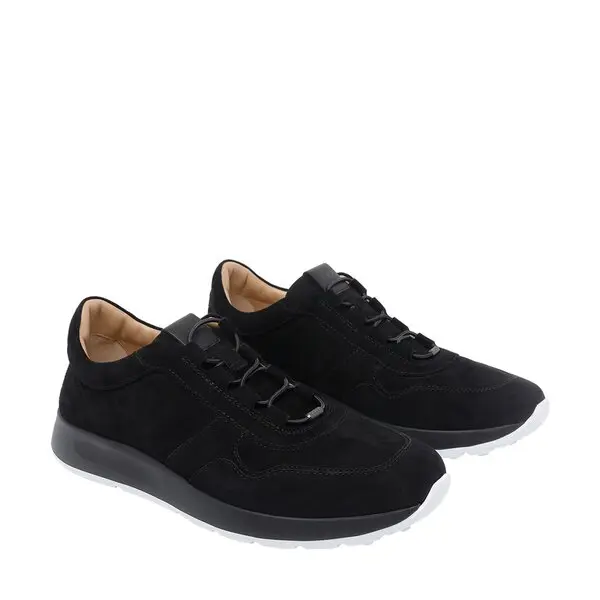 TOD'S Suede Lace-up Sneakers - Black