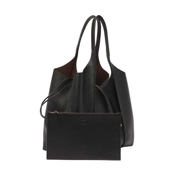 TOD'S Medium T Timeless Shopping Bag - Black