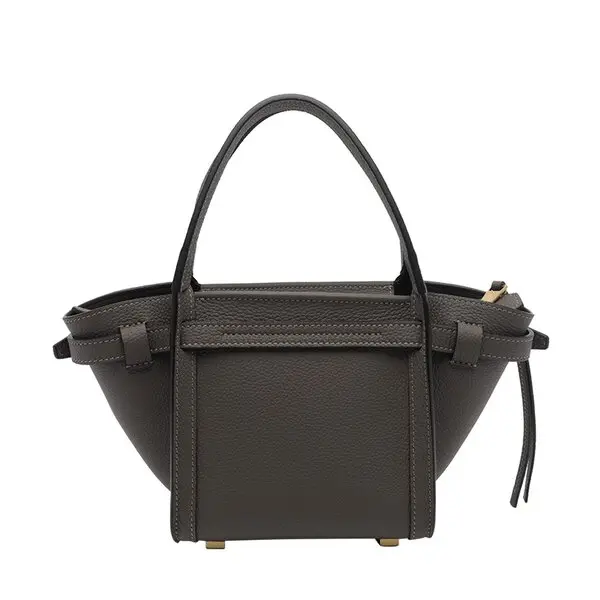 TOD'S T Signature Mini Leather Bag - Gray