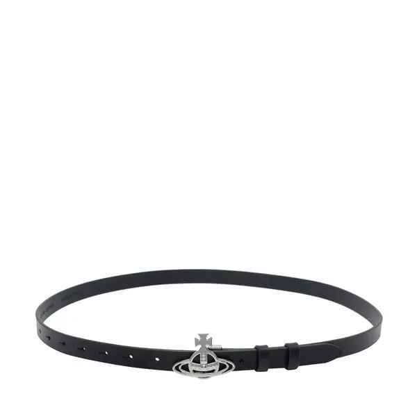 VIVIENNE WESTWOOD Orb Buckle Belt - Black