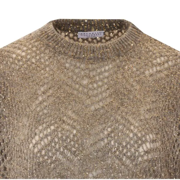 Brunello Cucinelli Sequined Knit Sweater