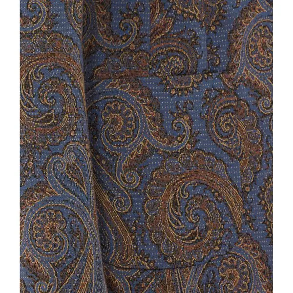 Etro Jacquard Single-breasted Jacket With Paisley Pattern