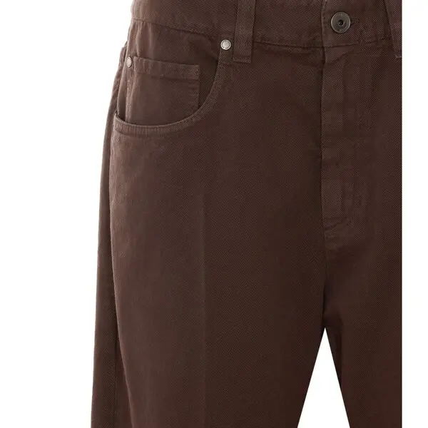 Brunello Cucinelli Straight-leg Denim Pants - Brown