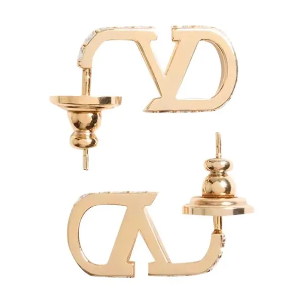 Valentino Garavani Vlogo Signature Stud Earrings - Gold
