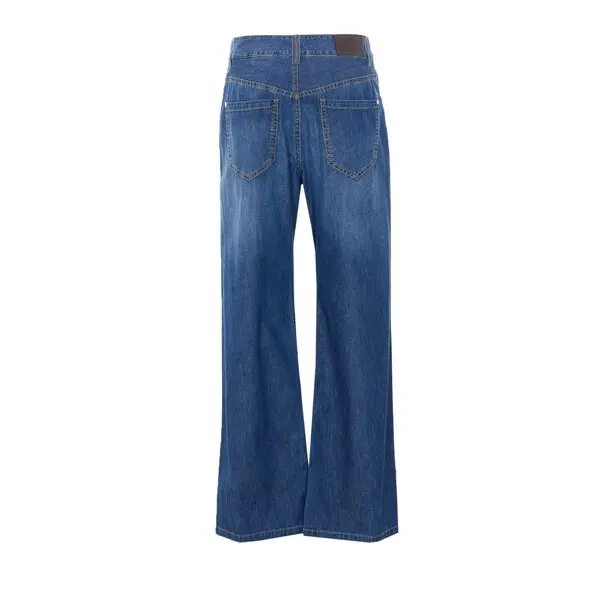 Brunello Cucinelli Straight-leg Denim Trousers - Blue