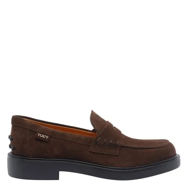 TOD'S Suede Loafers - Brown